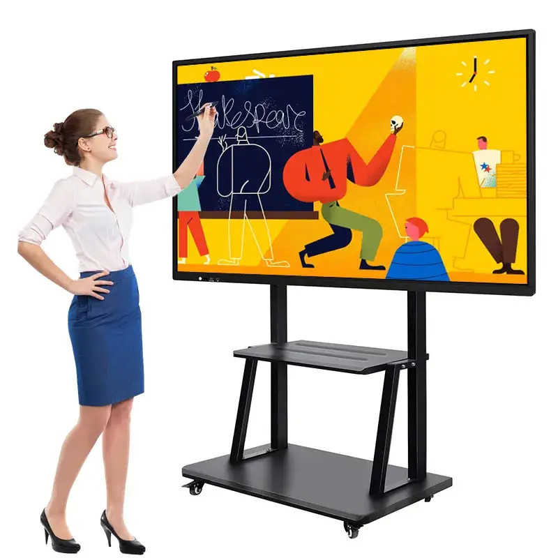 Customized 75 Inch Interactive Whiteboard , Wall Mount Touch Screen ...